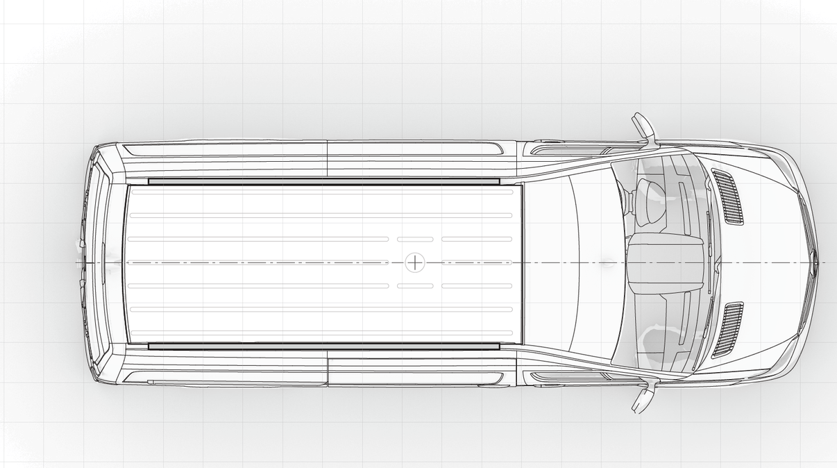 Sprinter 144 High Roof Planning Kit | Featherbuilt